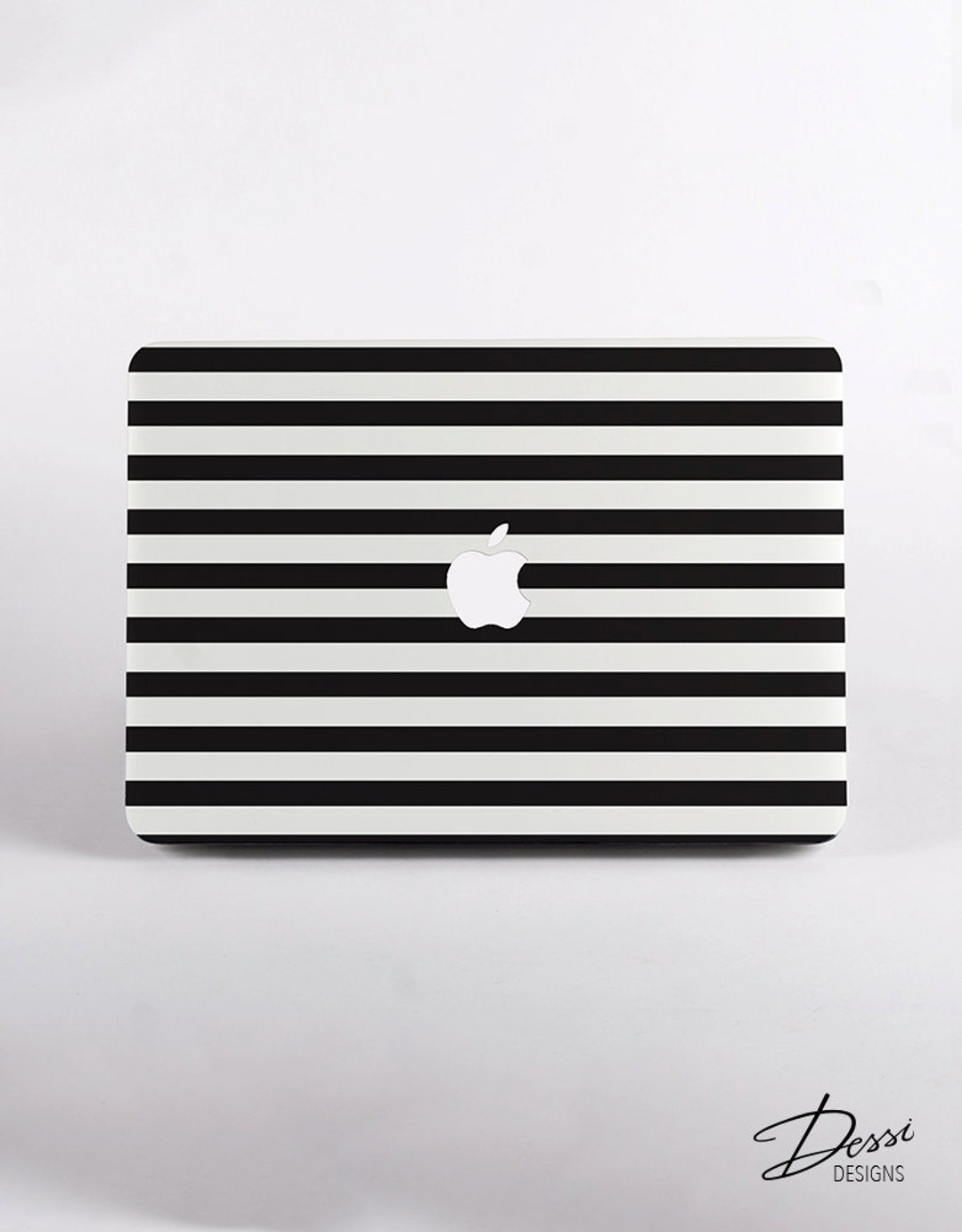 Black and White Stripes MacBook Case for MacBook Air 15, Pro 14 M4 ...