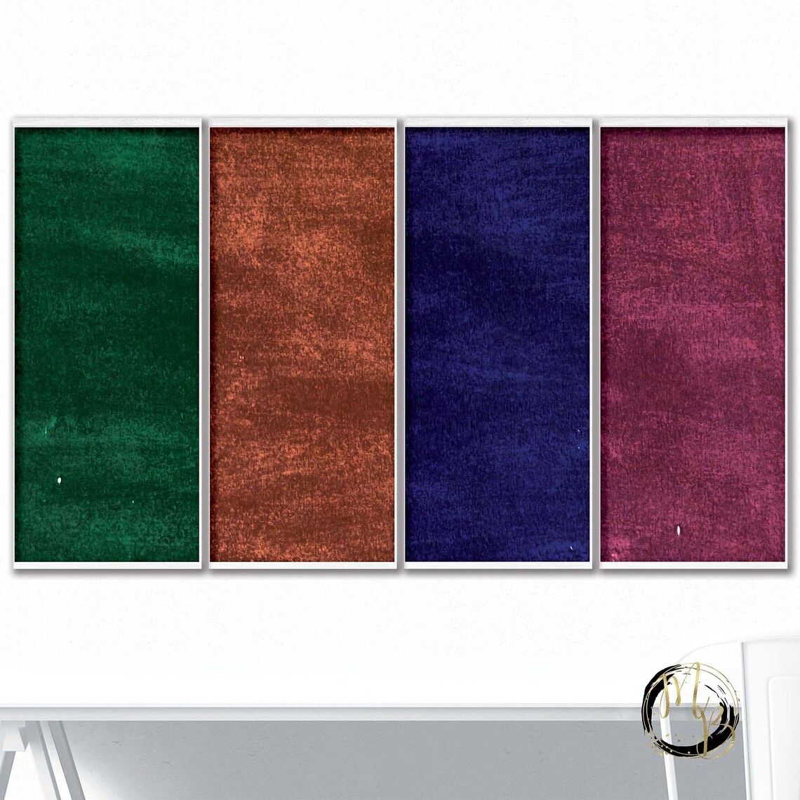 Colored Chalkboard Digital Paper Download Colored Chalk | Etsy