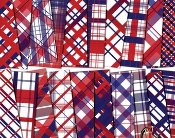 Red and Blue Plaid | Etsy