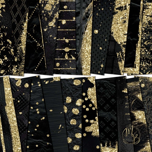 20 Gold Metallic Digital Paper Textures // Gold Foil Texture - Etsy