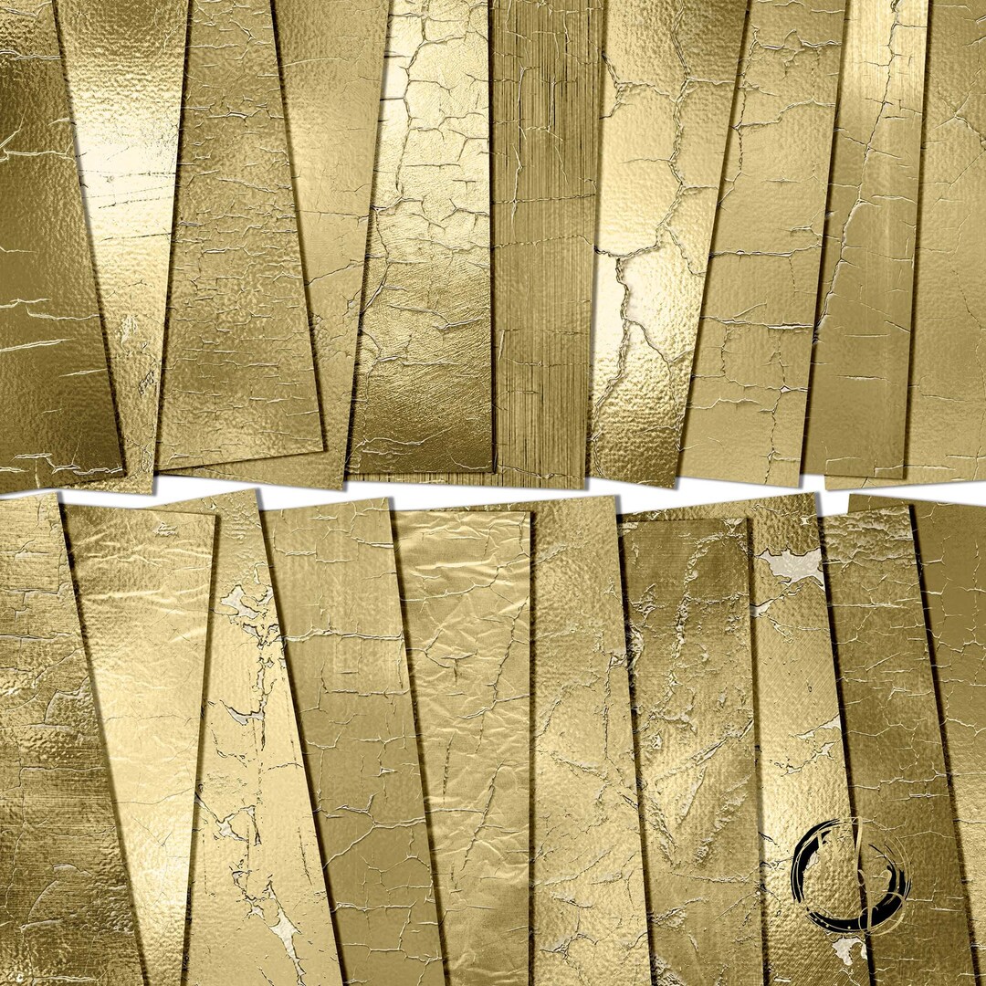 Shattered Gold Digital Download for Scrapbooking, Cracked Veins ...