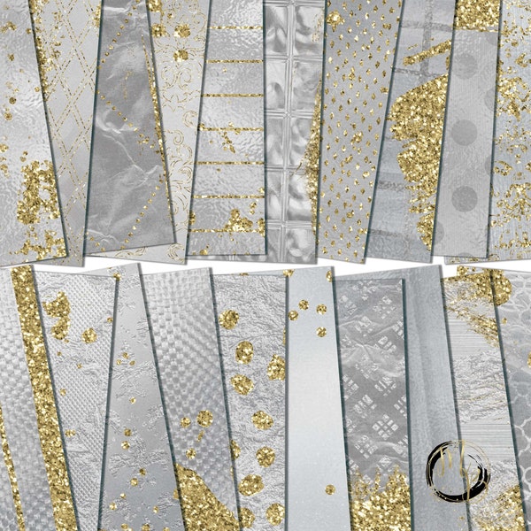 Gold Scrapbook Paper - Etsy