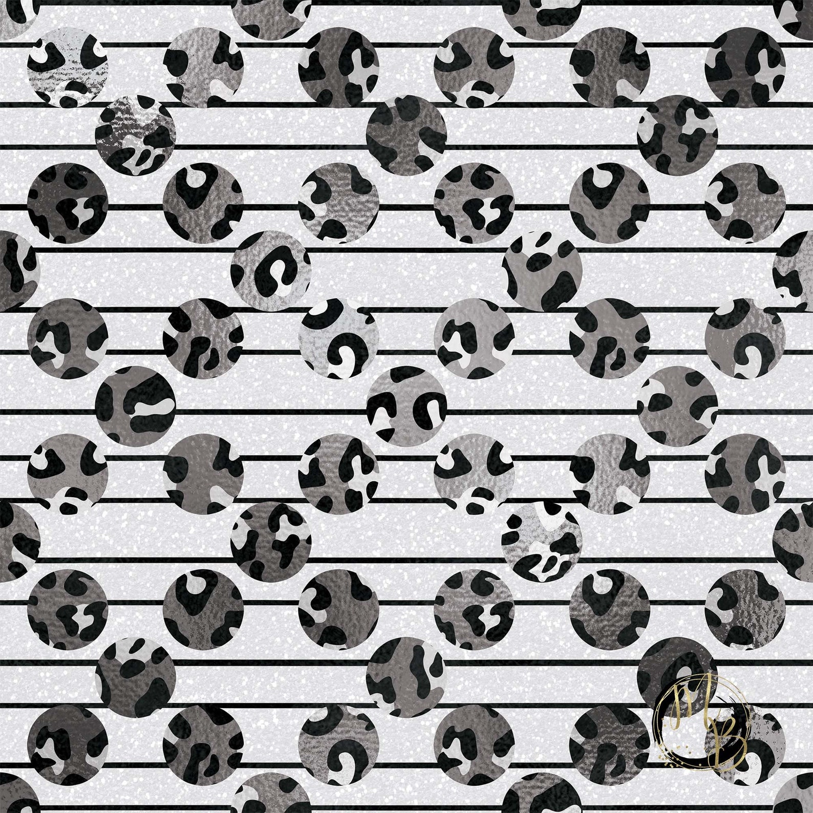 Snow Leopard Textures Digital Paper White & Silver With | Etsy