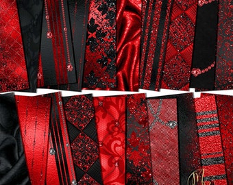 Digital Paper Red | Etsy