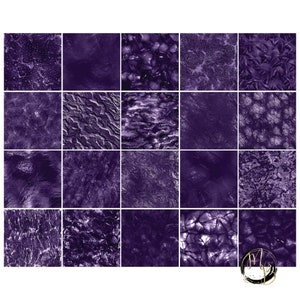 Dark Purple Crystal Digital Paper Download Realistic Crystal Stone ...