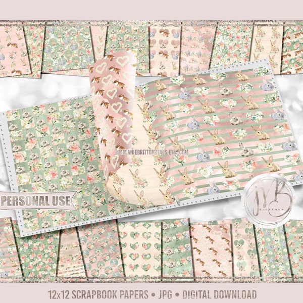 12 X 12 Easter Scrapbook Paper - Etsy