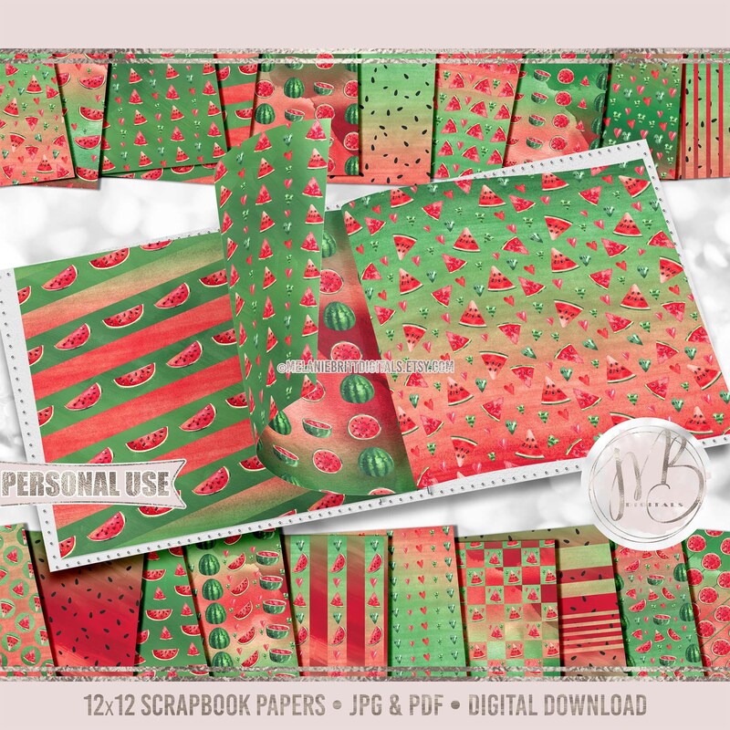 Watermelon Paper - Etsy