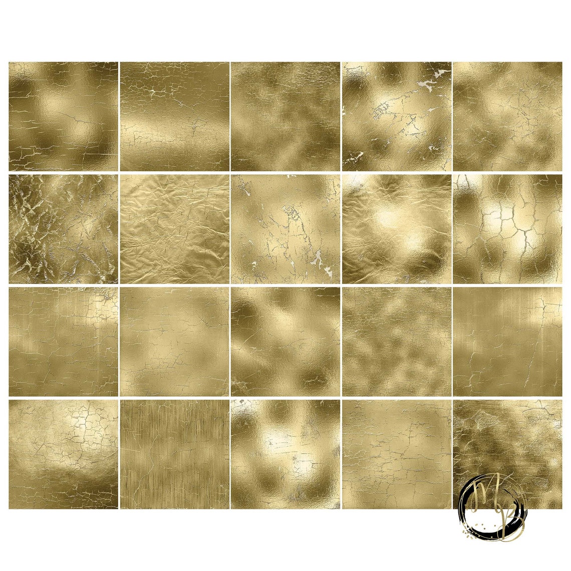 Shattered Gold Digital Download for Scrapbooking Cracked - Etsy