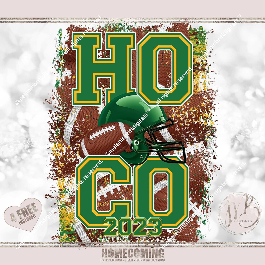Football HOCO 2023 Sublimation T-shirt Design PNG Download Football ...