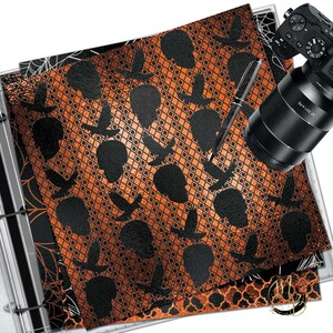 Gothic Halloween Digital Paper Download Skulls Ravens - Etsy