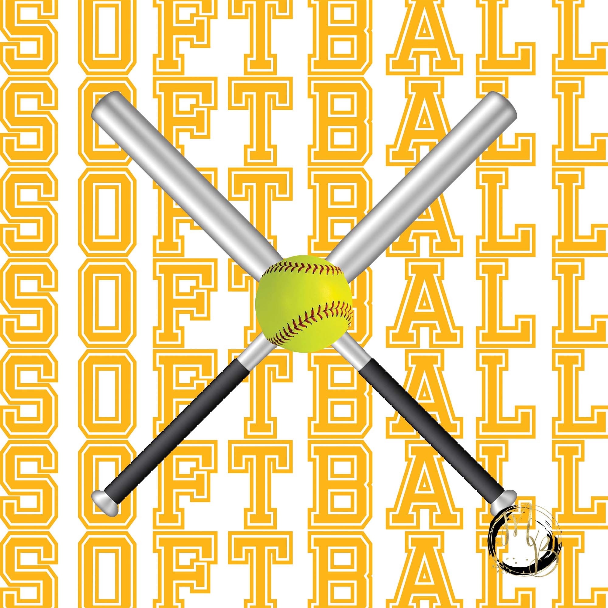 Athletic Gold Softball Digital Paper Download Helmets - Etsy