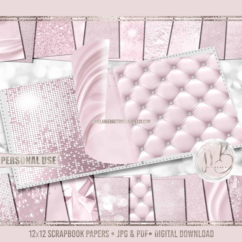 Pink Digital Paper - Etsy