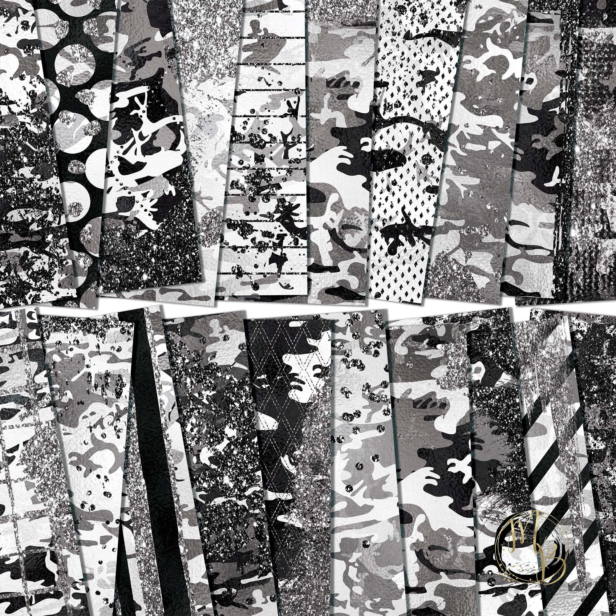 Digital Snow Camo Pattern