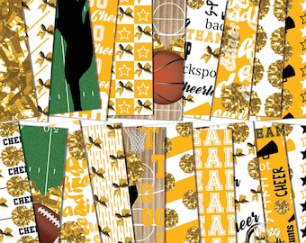 Cheerleading Digital Paper | Etsy