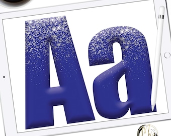 Royal Blue Letters - Etsy