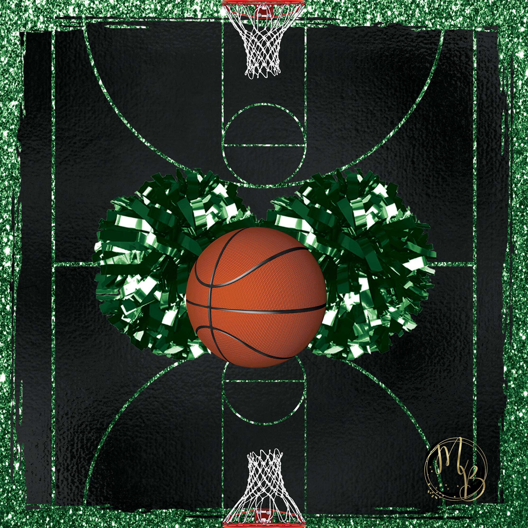 Green Glam Cheerleading Digital Paper Download with sparkling | Etsy