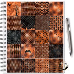 Gothic Halloween Digital Paper Download Skulls Ravens - Etsy