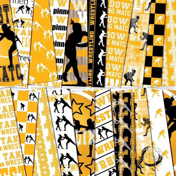 Wrestler Silhouette - Etsy