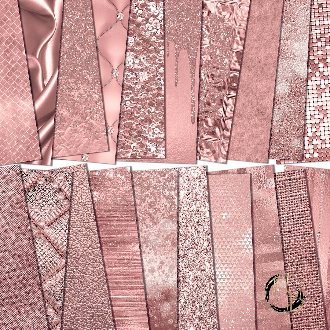 Luxury Rose Gold Scrapbook Paper Download Luxurious Design Sparkling ...