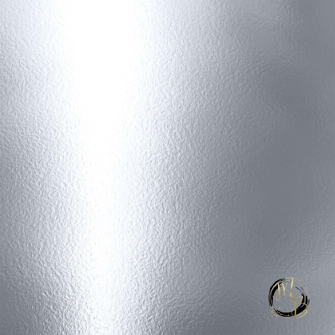 Chrome Digital Paper Download with reflective steel chrome | Etsy