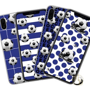 Soccer Digital Paper Download Royal Blue School Colors - Etsy