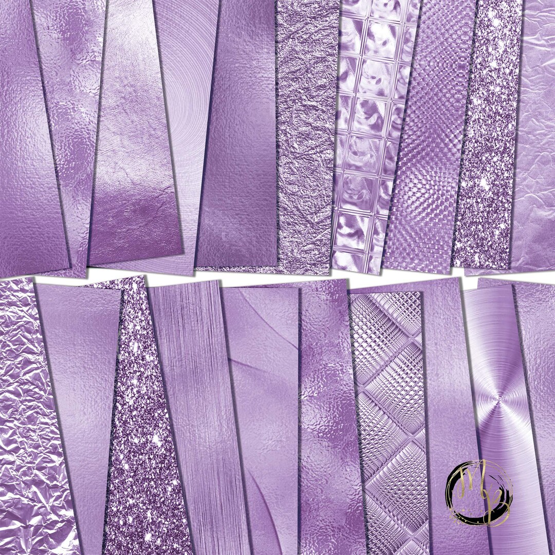 Lavender Opulent Scrapbook Paper Download Unique Metallic Shimmering ...