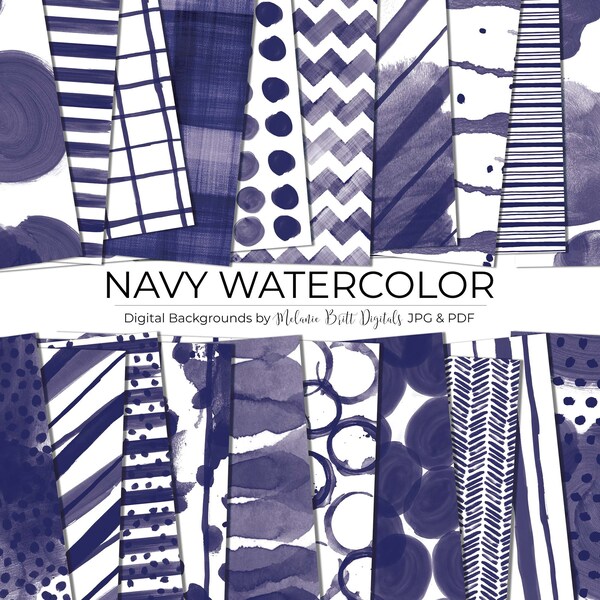 Navy Blue Patterns - Etsy