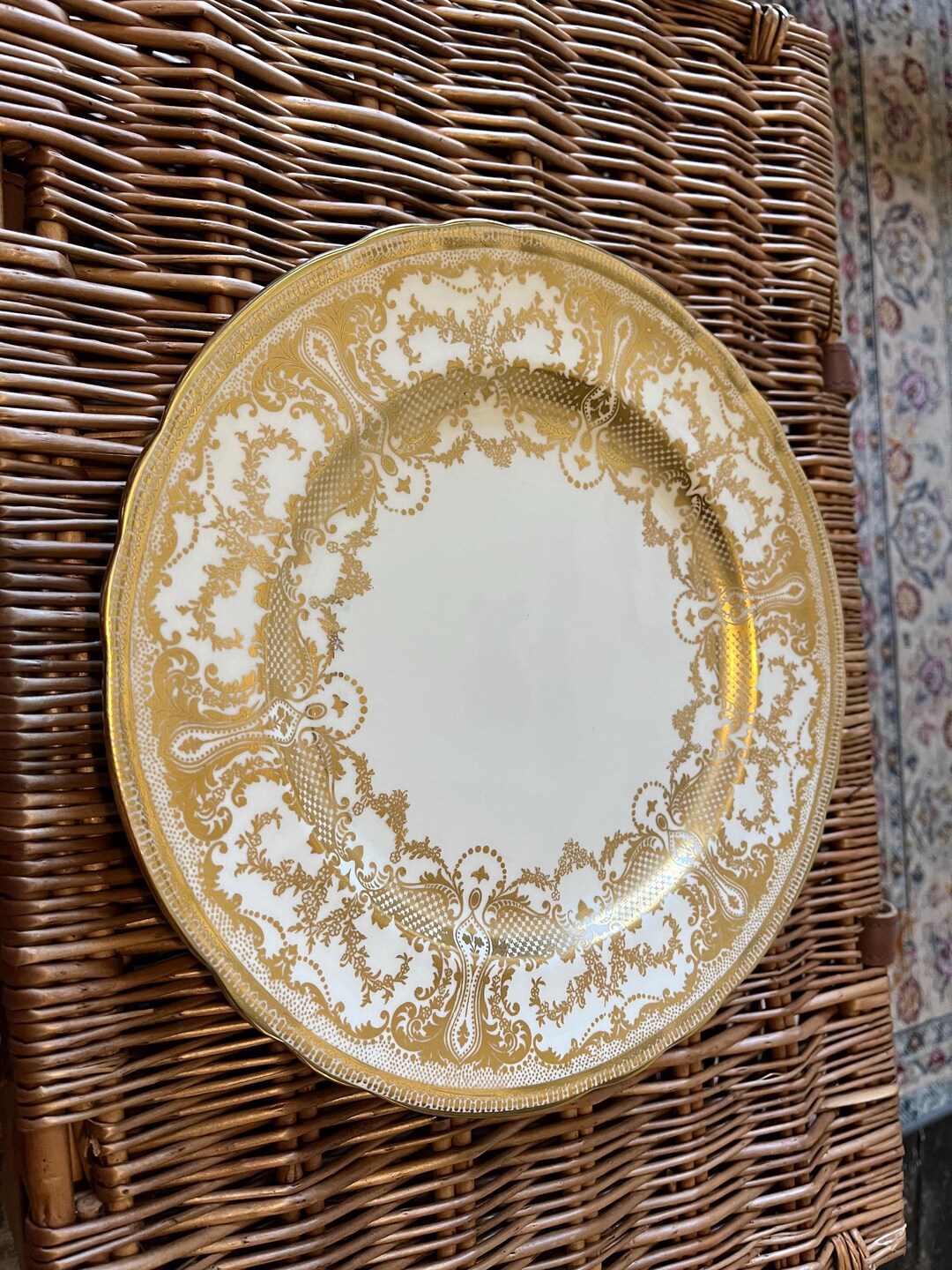 Rare Aynsley Gold Plate - Etsy
