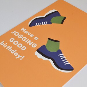Running Birthday Card - Funny Sports Pun Birthday Card, Jogging Gift - Etsy