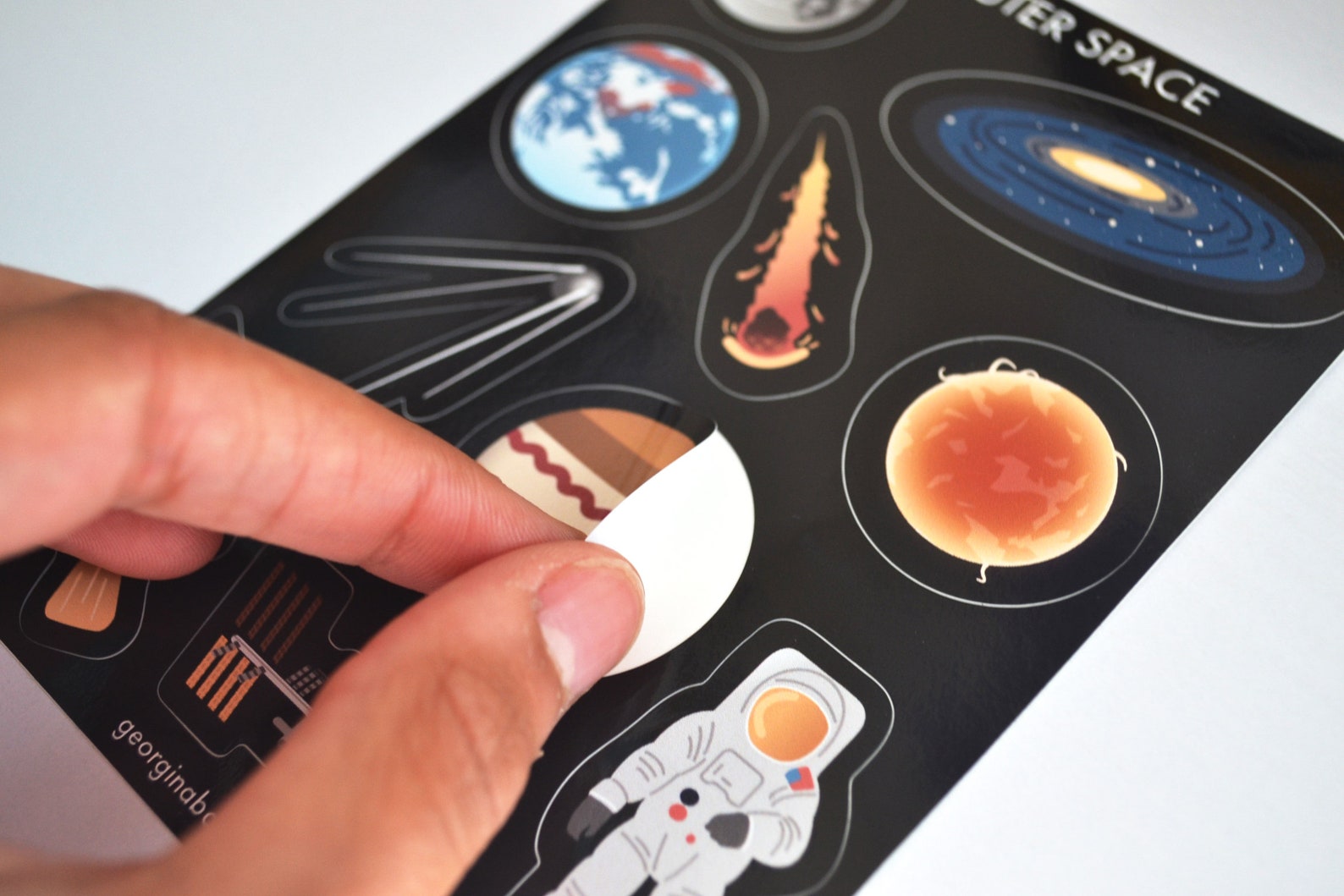 Space Sticker Sheet Vinyl Laptop Stickers Back to School - Etsy