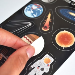 Space Sticker Sheet - Vinyl Laptop Stickers, Back to School Gift ...