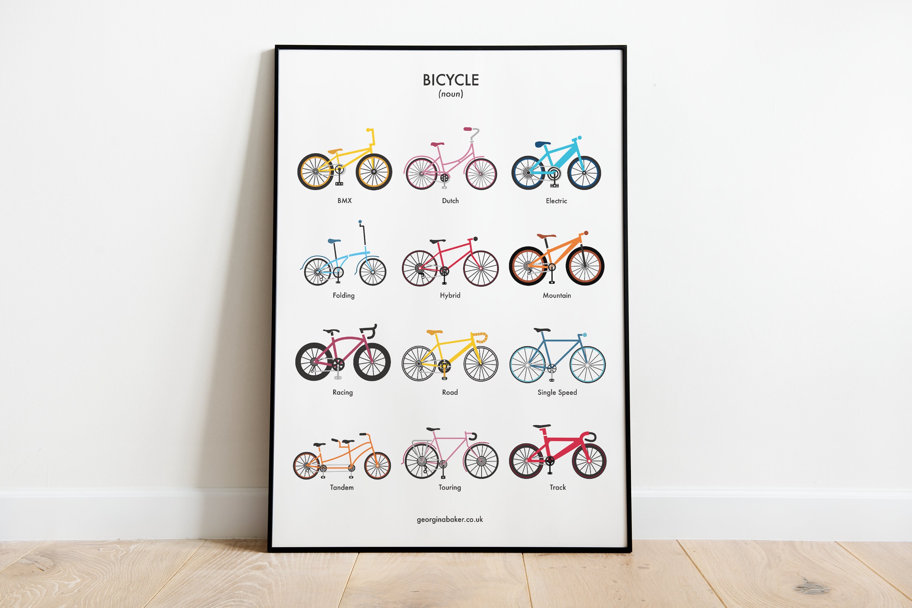 Bike Poster A4/A3/A2 Bicycle Cycling Wall Art Cyclist Gift - Etsy UK