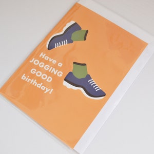 Running Birthday Card - Funny Sports Pun Birthday Card, Jogging Gift - Etsy