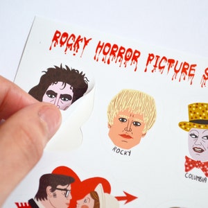 Rocky Horror Sticker Sheet Vinyl Stickers, Rocky Horror Picture Show ...