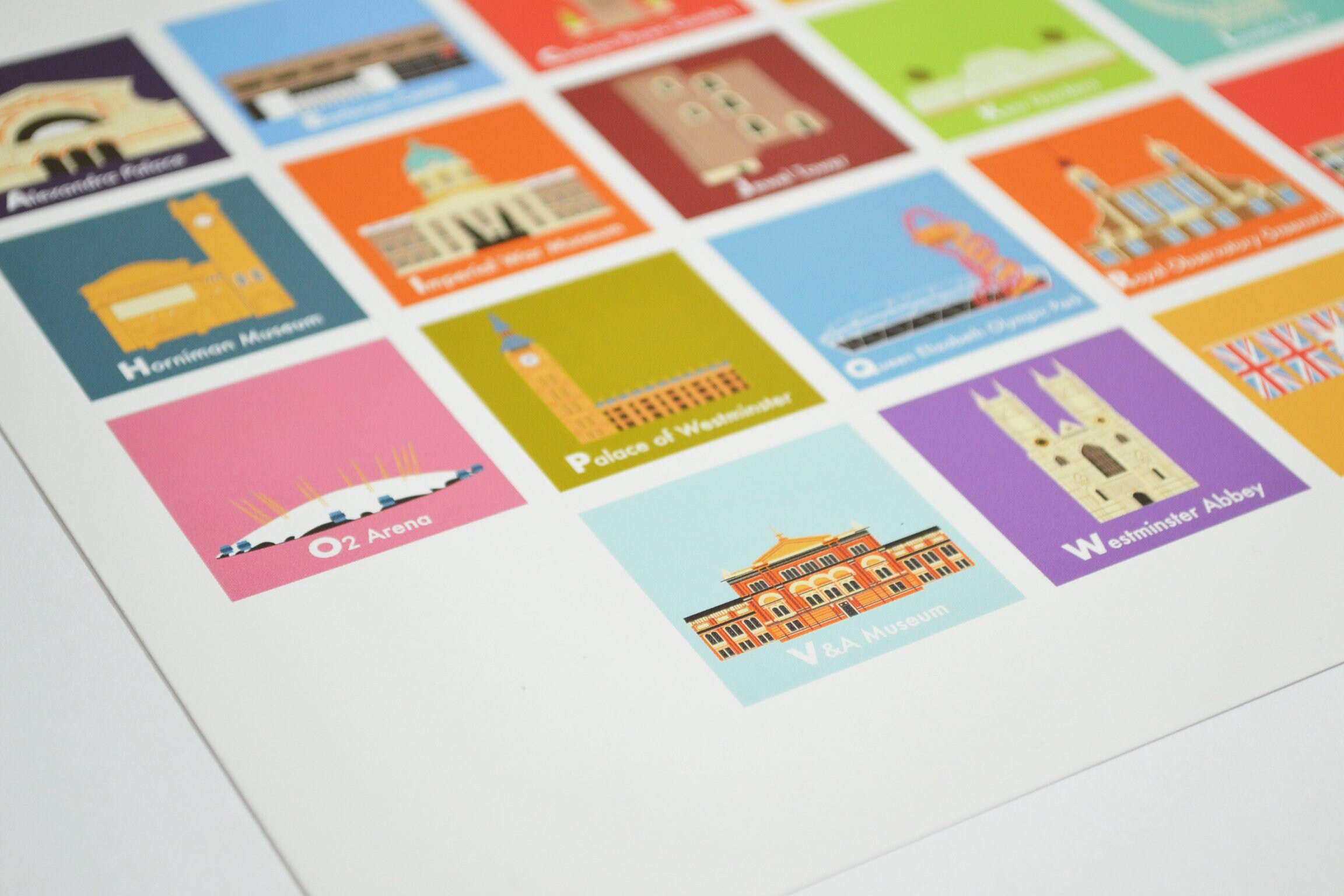 London Landmarks Poster A4/A3/A2 Print London Guide London - Etsy UK