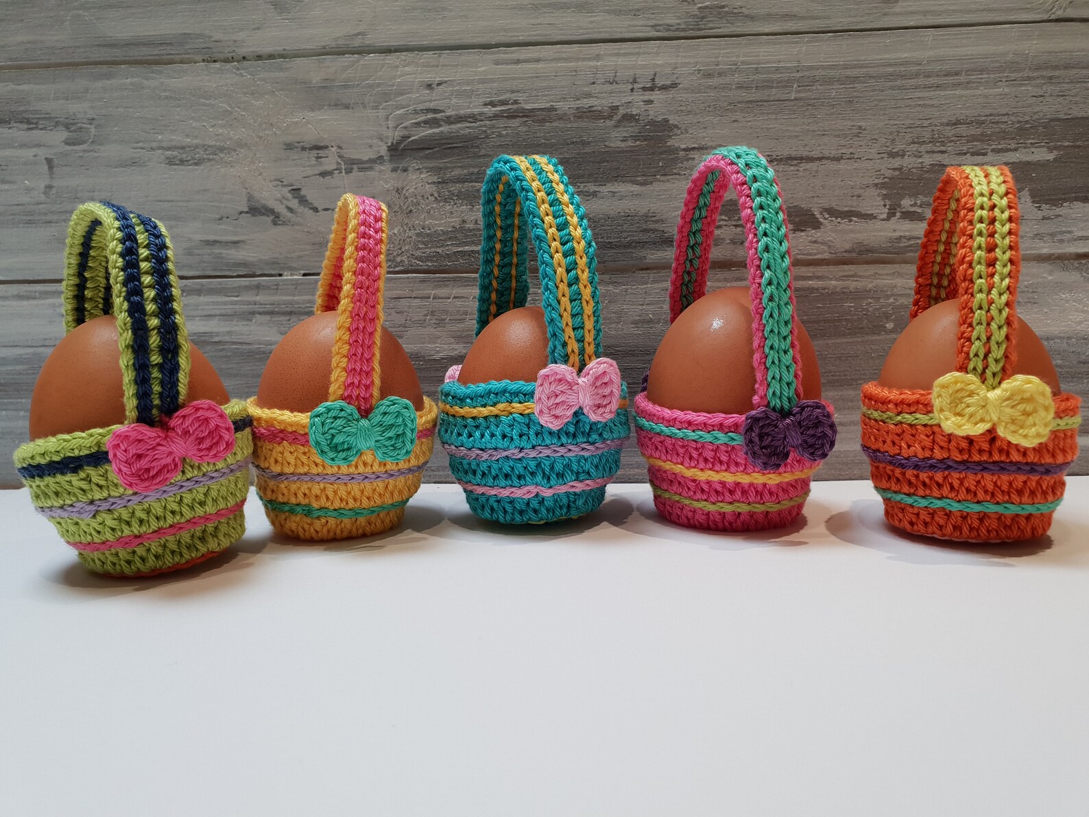 Mini Crochet Easter Eggs Basket Easter Eggs Ideas Miniature | Etsy