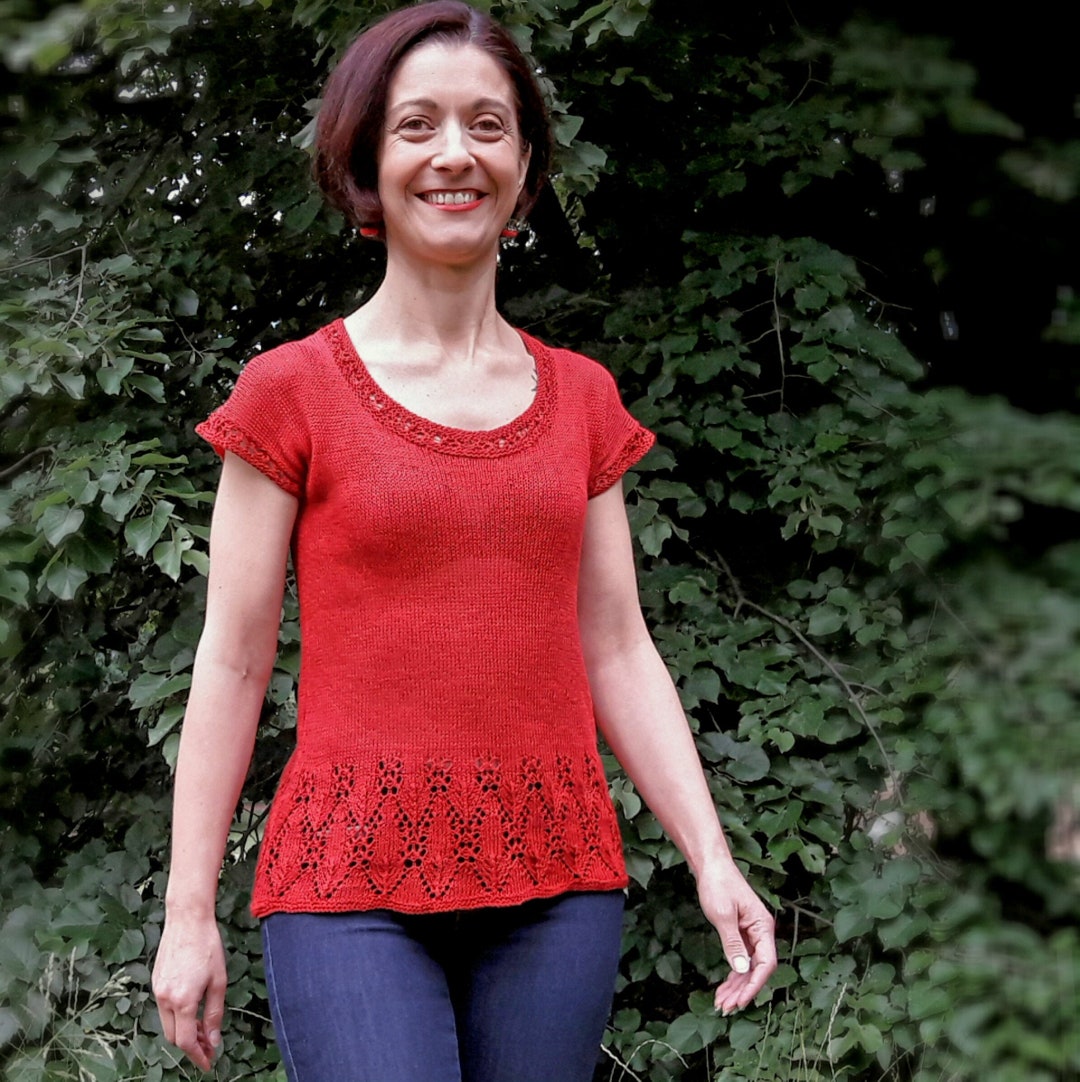 KNITTING SHEET Pdf Version to Print - English/french - Top Betty Model ...