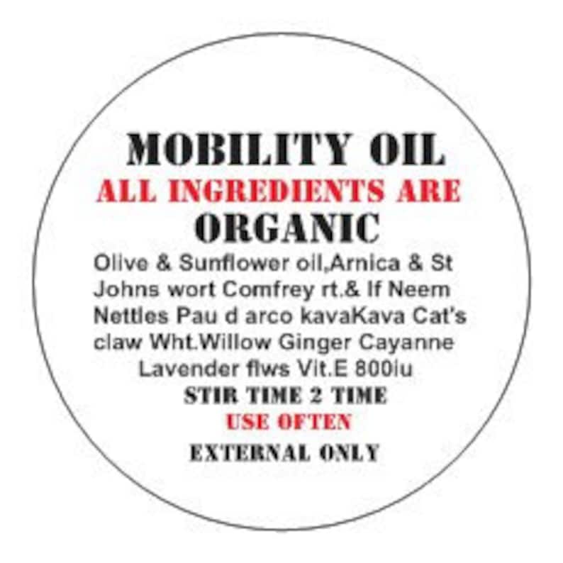 Mobility Oil a Healing Oil for Injuries, Pain, Swollen Feet, Aching ...