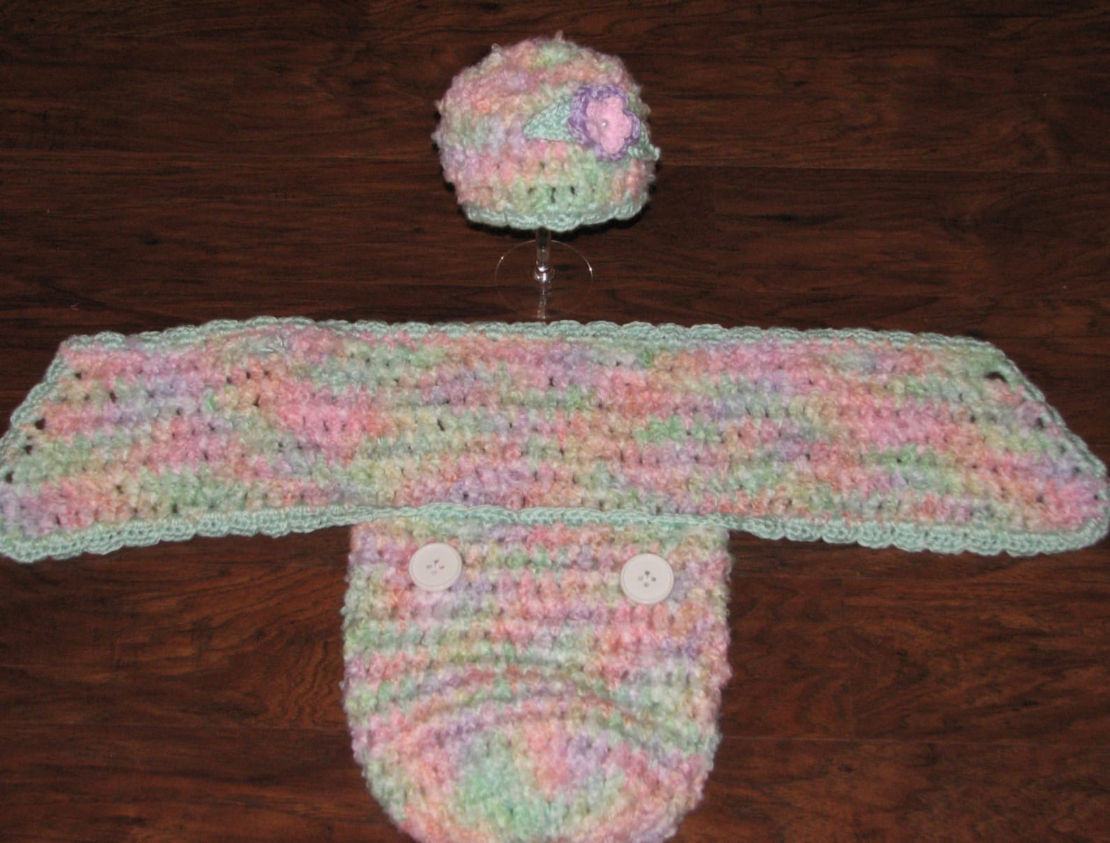 CROCHET PATTERN - Crochet Baby Swaddler Cocoon and Hat Set in Newborn ...