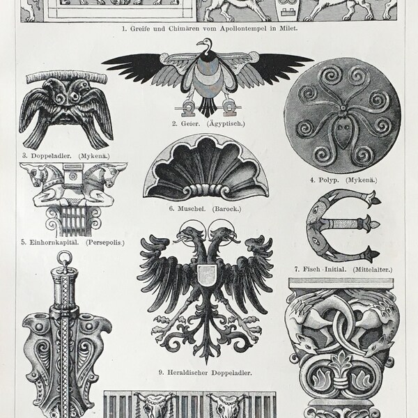 Heraldry Print - Etsy