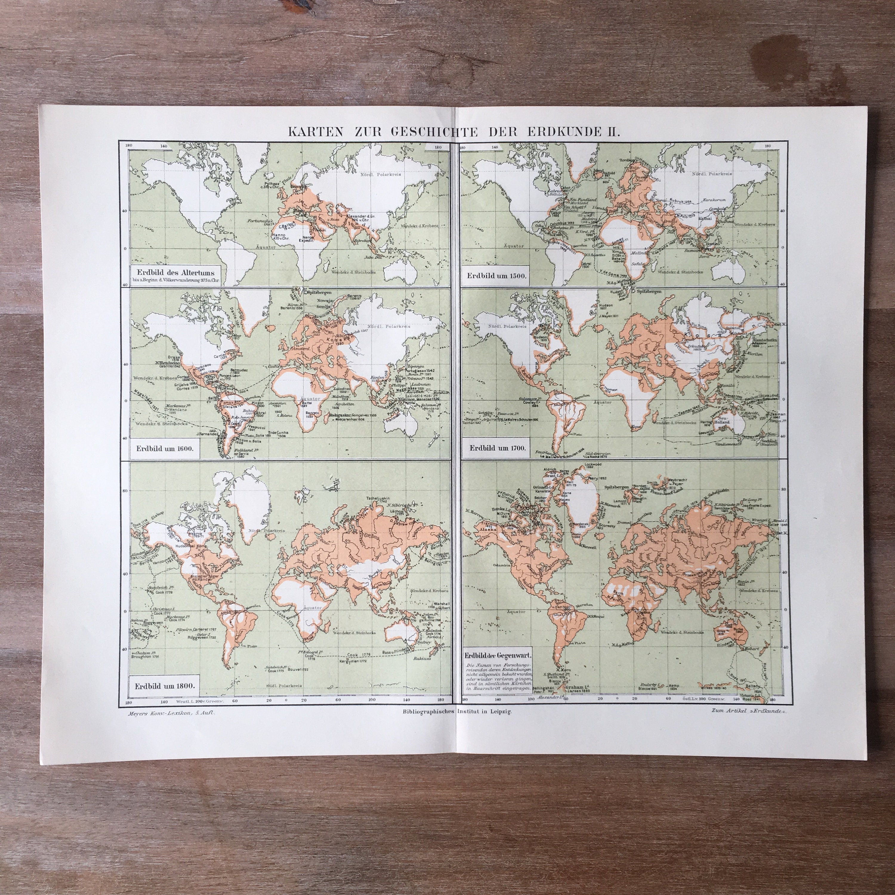 History Map Antique detailed area map World Map Print 1895 Original ...