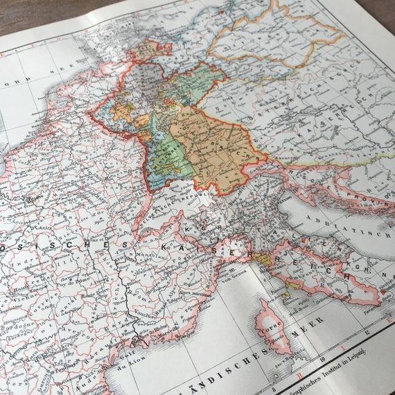Prints History Map Antique Geography Vintage Map Print Antique detailed ...