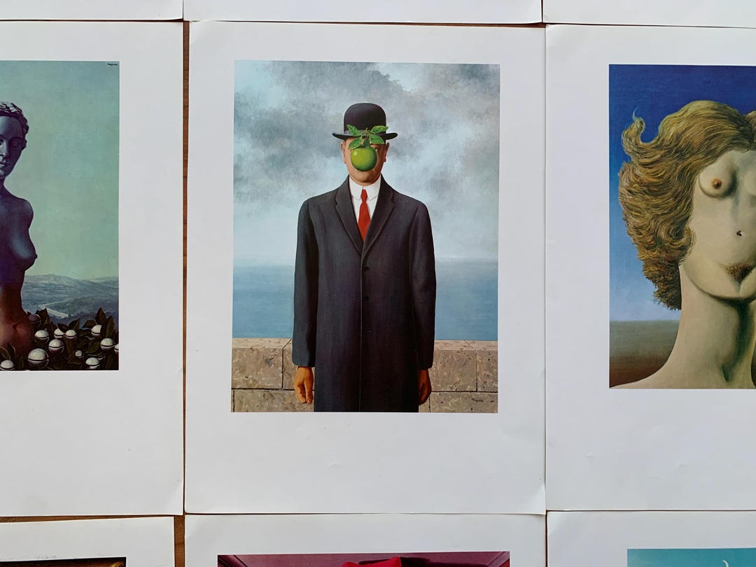 C.1972 MEGA Bundle of 49 René Magritte Surrealist Prints - Etsy