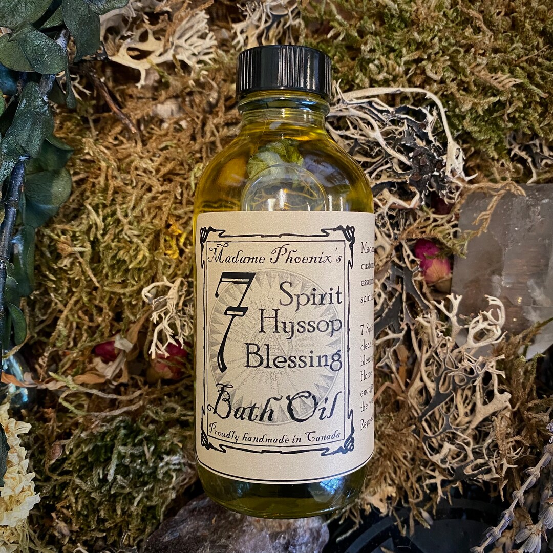 Seven Spirit Hyssop Blessing Bath Oil - Etsy