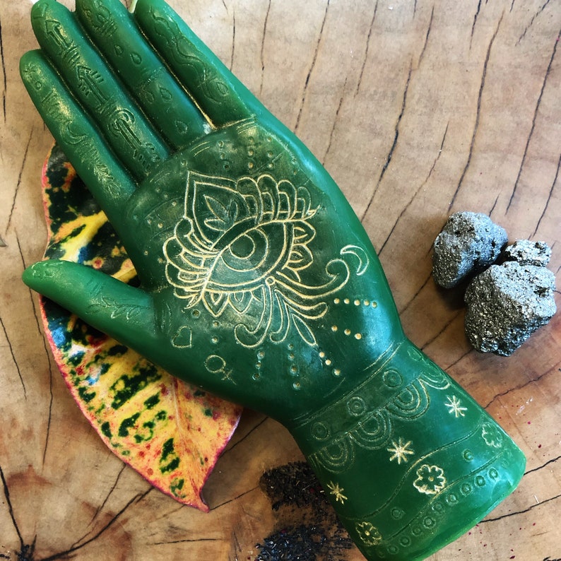 Hand Candle Evil Eye Protection Hand of Glory - Etsy