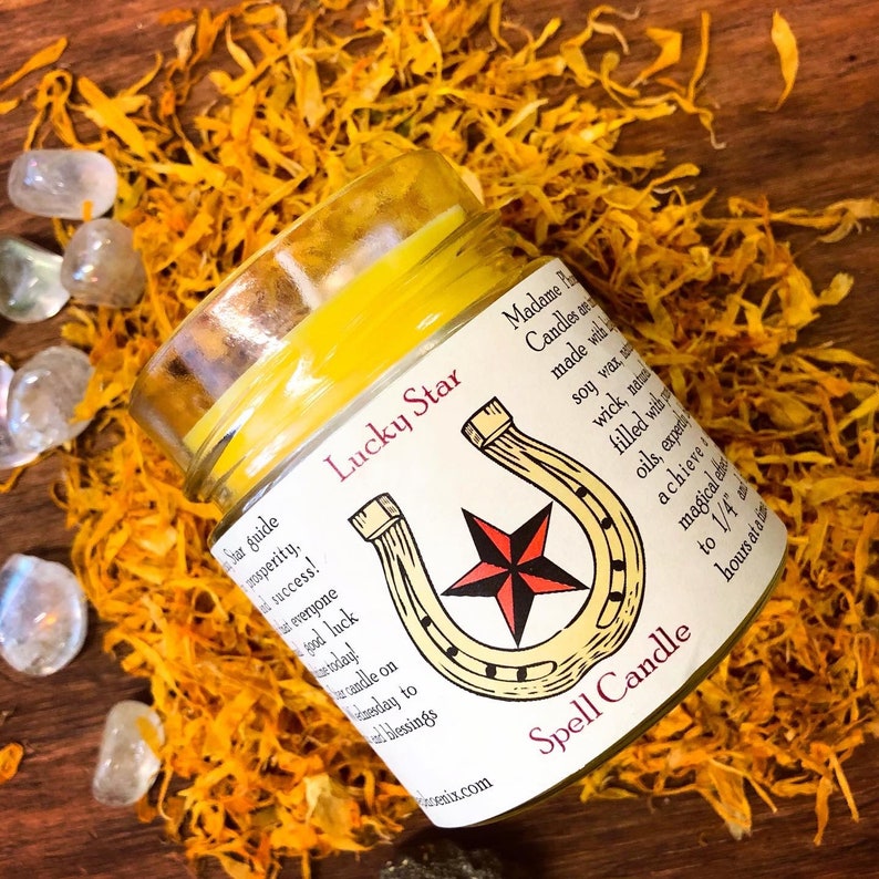 Lucky Star Magic Spell Candle - Etsy Canada