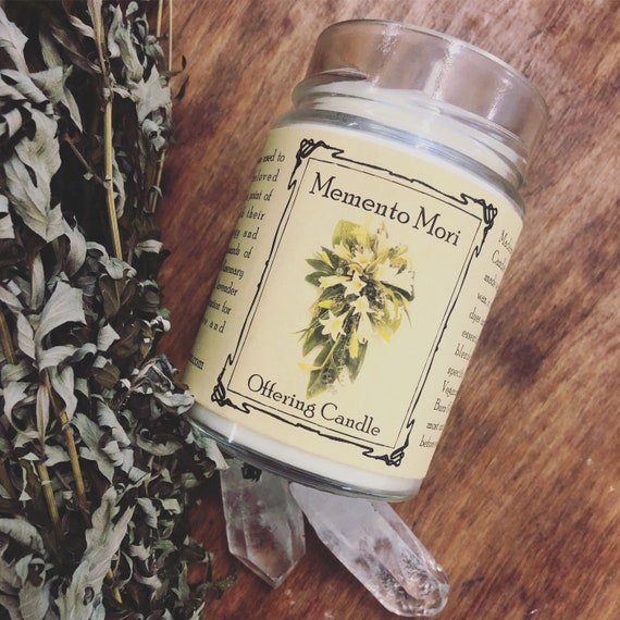 Memento Mori Offering Ancestor Memorial Candle | Etsy