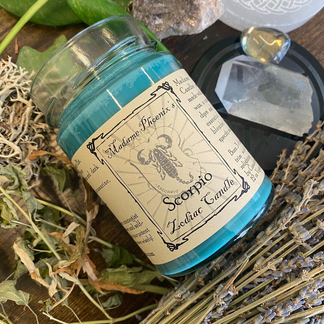 Zodiac Magic Scorpio Astrology Spell Candle - Etsy