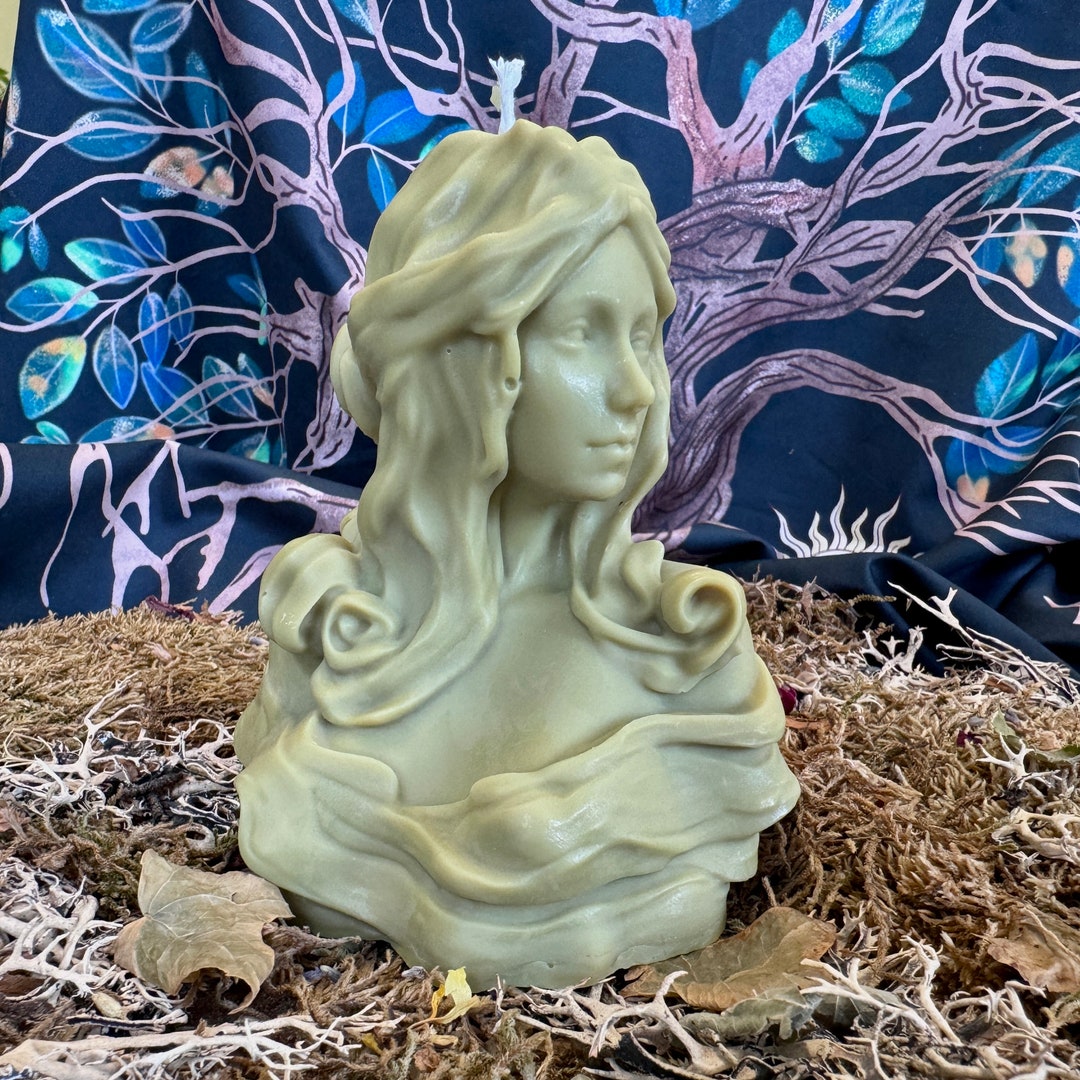 Demeter Goddess Sculpture Candle - Etsy