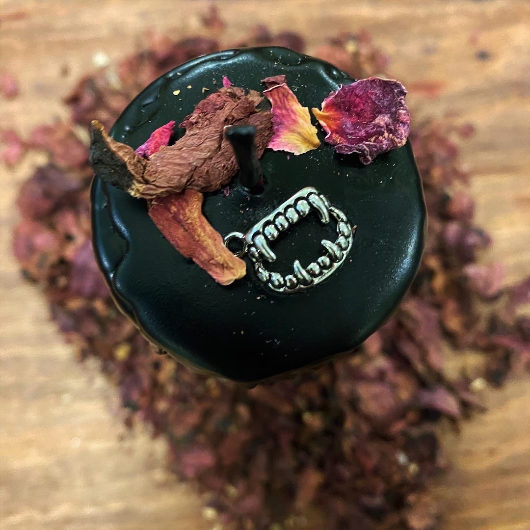 Kiss of the Dark Tall Pillar Bleeding Candle - Etsy